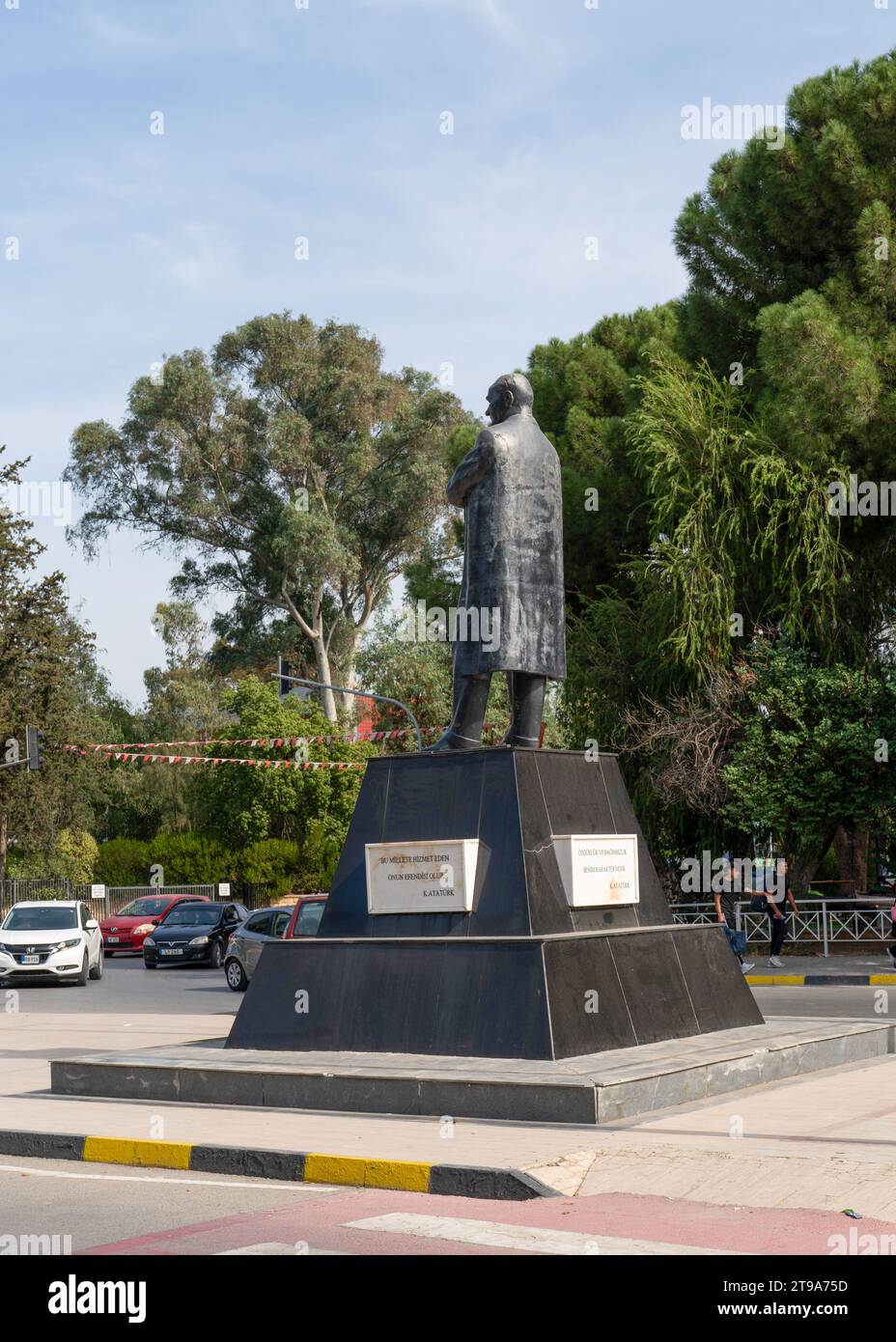Nicosia, (Lefkosia, Lefkosa), North Cyprus- October 24, 2023: Statue of ...