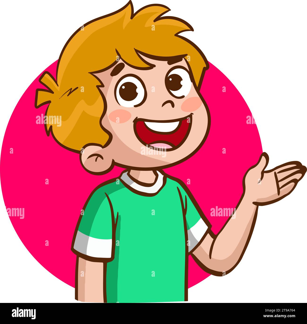children portrait cartoon vector illustration Stock Vector Image & Art ...