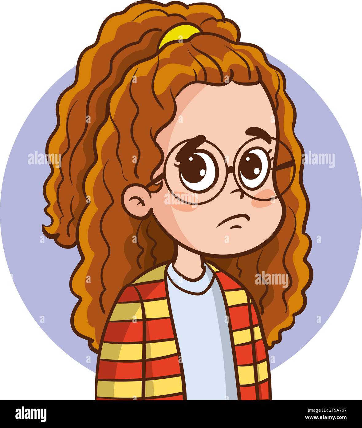 children portrait cartoon vector illustration Stock Vector Image & Art ...