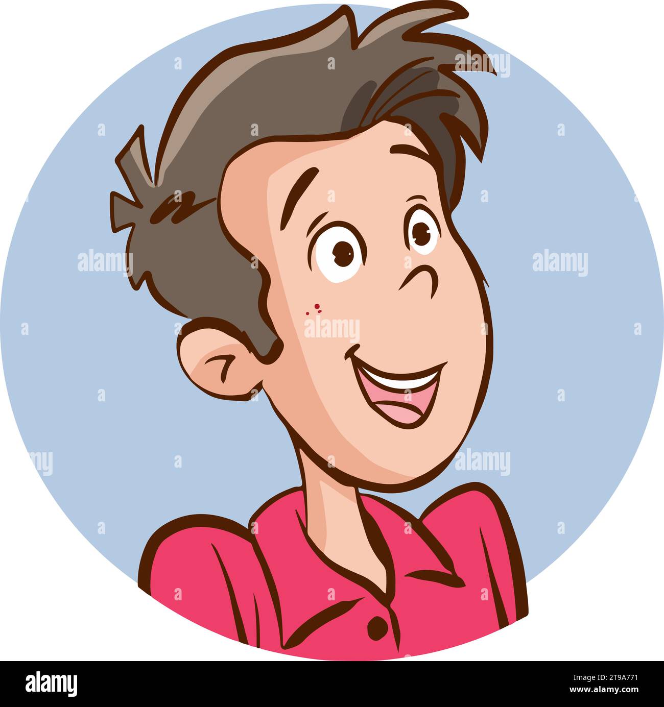 children portrait cartoon vector illustration Stock Vector Image & Art ...