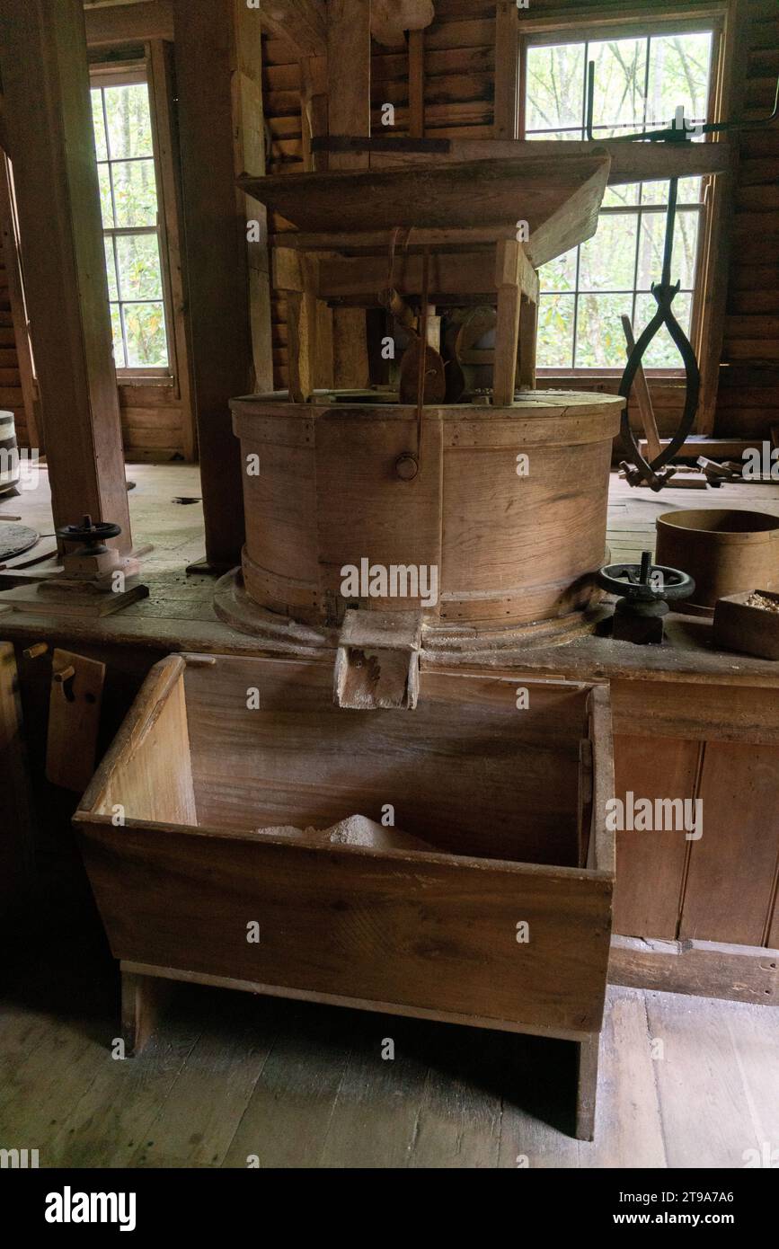 Historic Mingus Mill at the Great Smoky Mountains National Park Stock ...