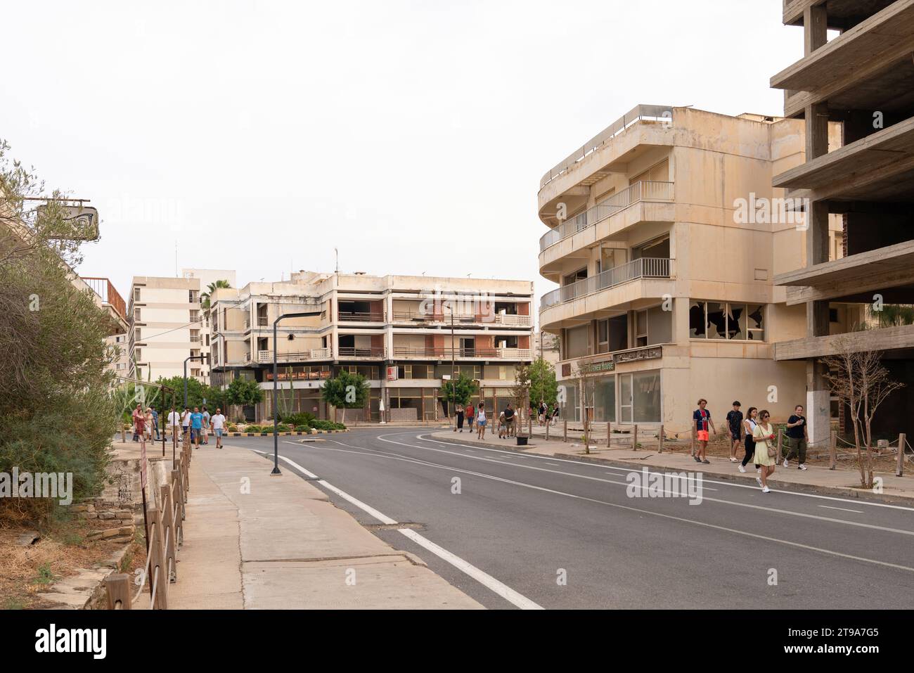 Famagusta (Kapali Maras), North Cyprus - October 26, 2023: Buildings ...