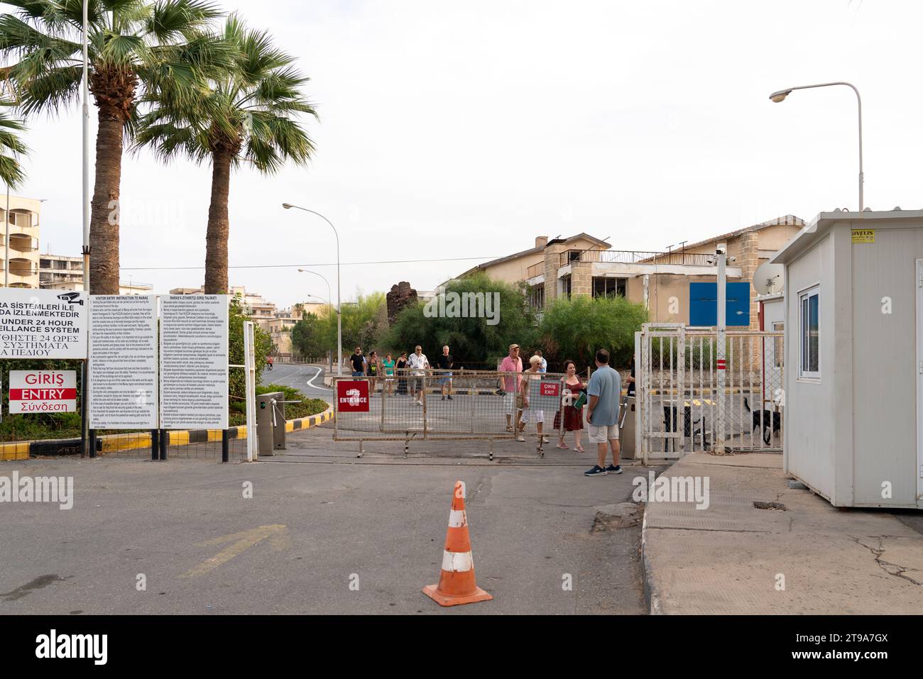 Famagusta (Kapali Maras), North Cyprus - October 26, 2023: The door ...
