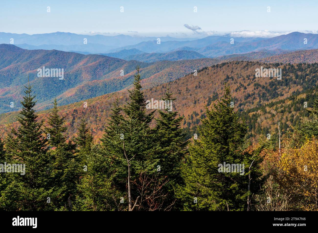 Scenic Overlook at the Great Smoky Mountains National Park in North ...