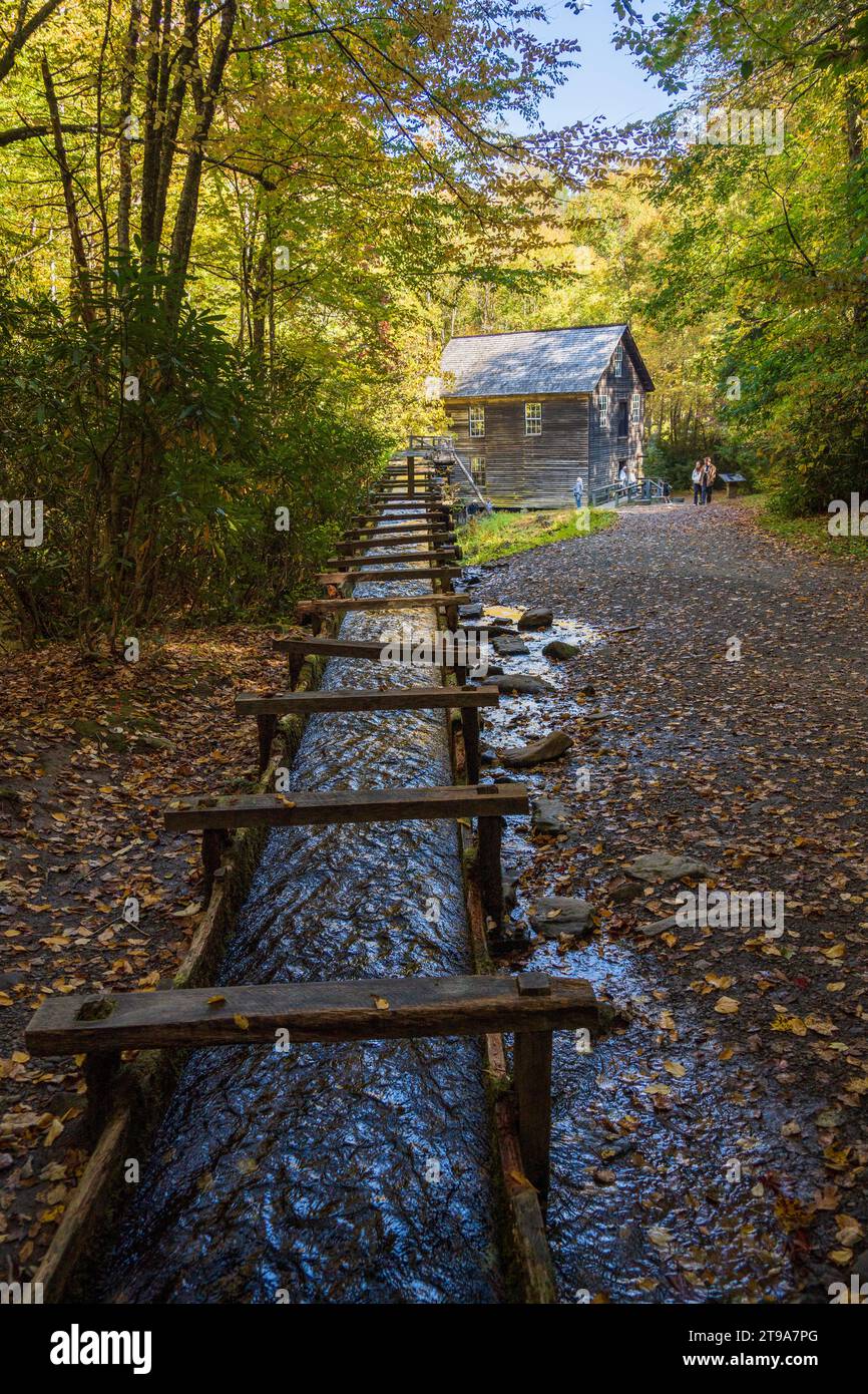 Mingus Mill at Great Smoky Mountains National Park in North Carolina ...