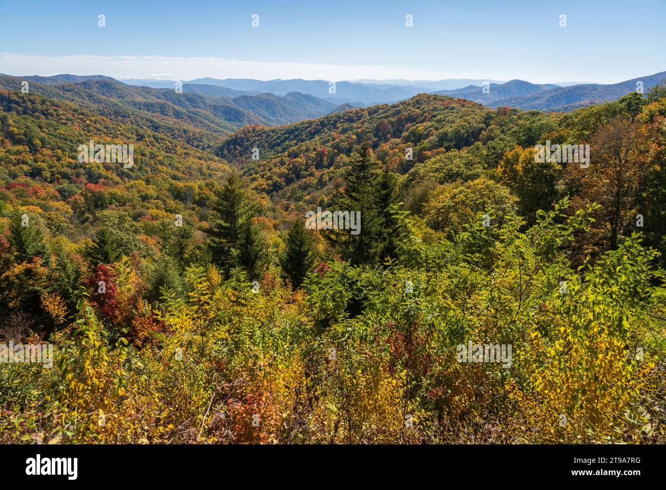 Scenic Overlook at the Great Smoky Mountains National Park in North ...