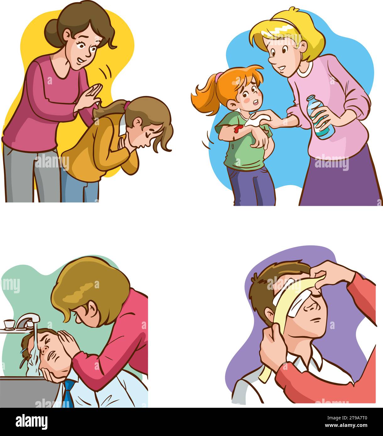 first aid response in case of accident Stock Vector Image & Art - Alamy