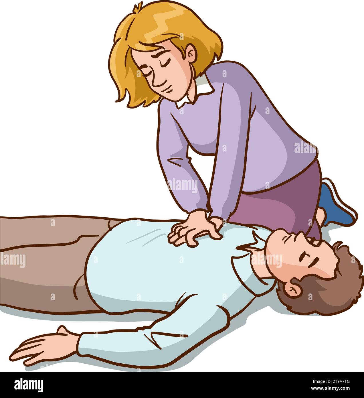 First aid response cardiac Cut Out Stock Images & Pictures - Alamy
