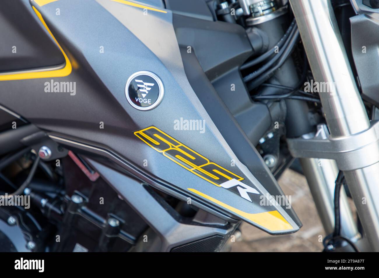 Bordeaux , France - 11 16 2023 : Voge 525r motorcycle text brand ...