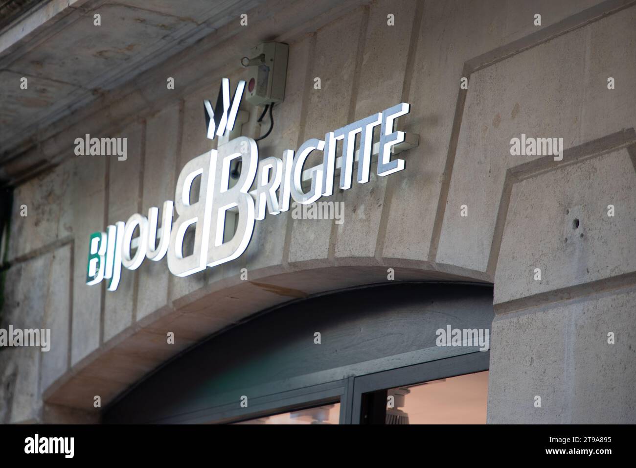 Bordeaux , France - 11 16 2023 : Bijou Brigitte store logo sign and ...