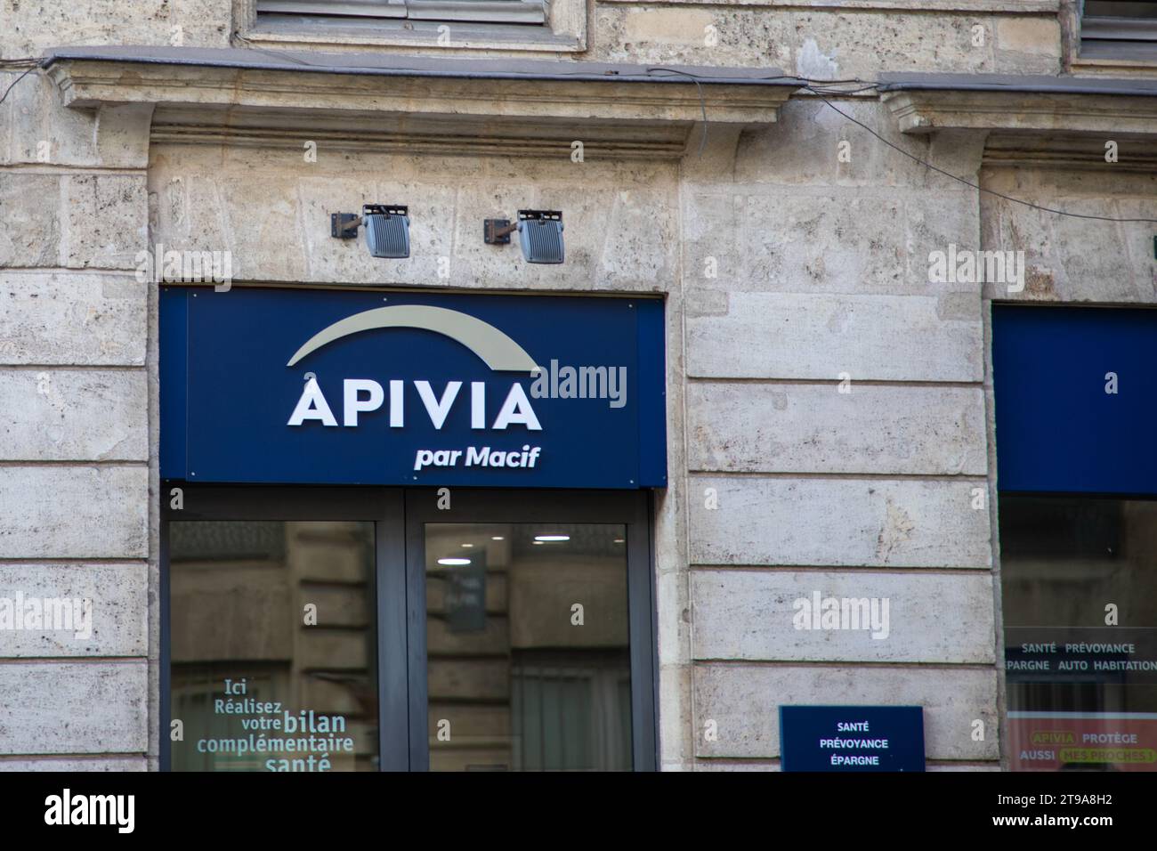 Bordeaux , France - 11 16 2023 : apivia macif mutuelle logo sign and ...