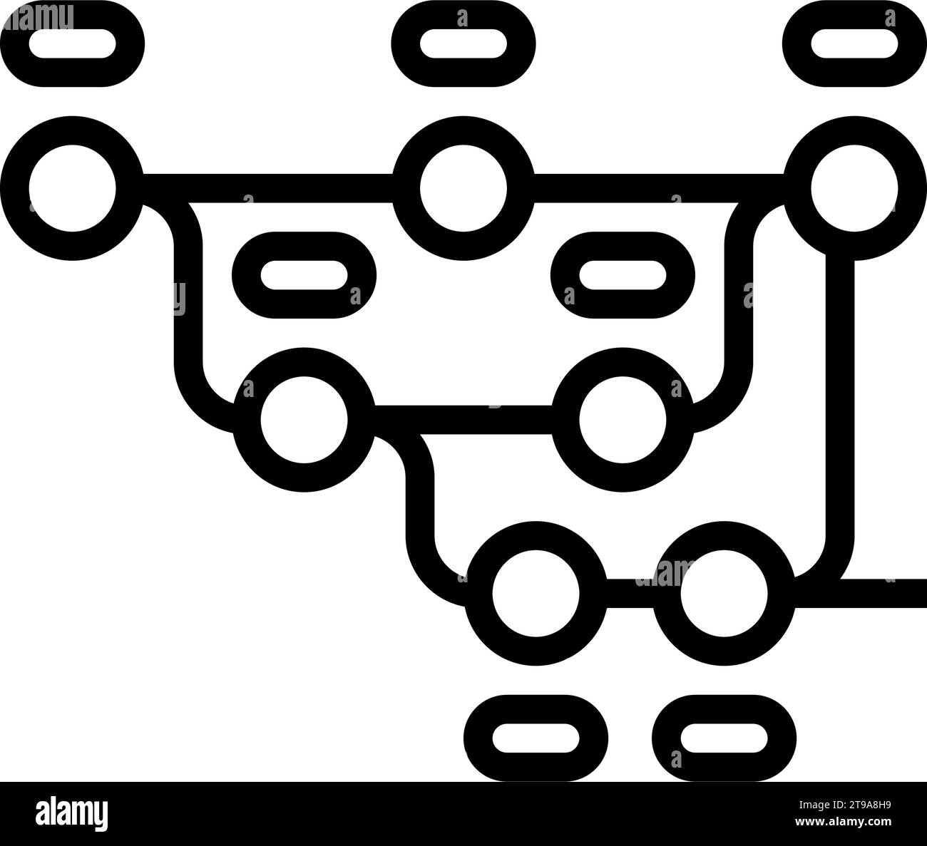 version control software line icon vector illustration Stock Vector ...