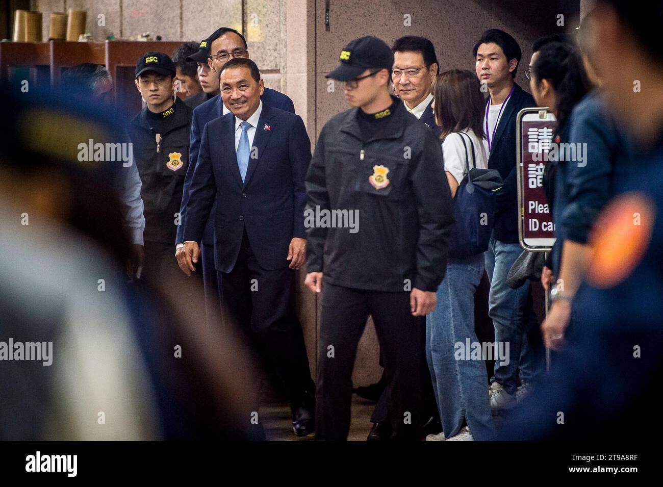 Taipei. 24th Nov, 2023. Kuomintang's (KMT) Presidential Candidate Hou ...