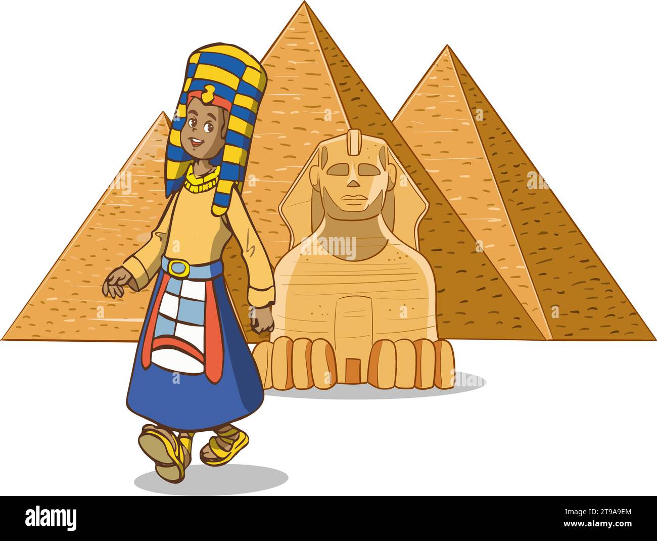 ancient egyptian and pyramids cartoon vector Stock Vector Image & Art - Alamy
