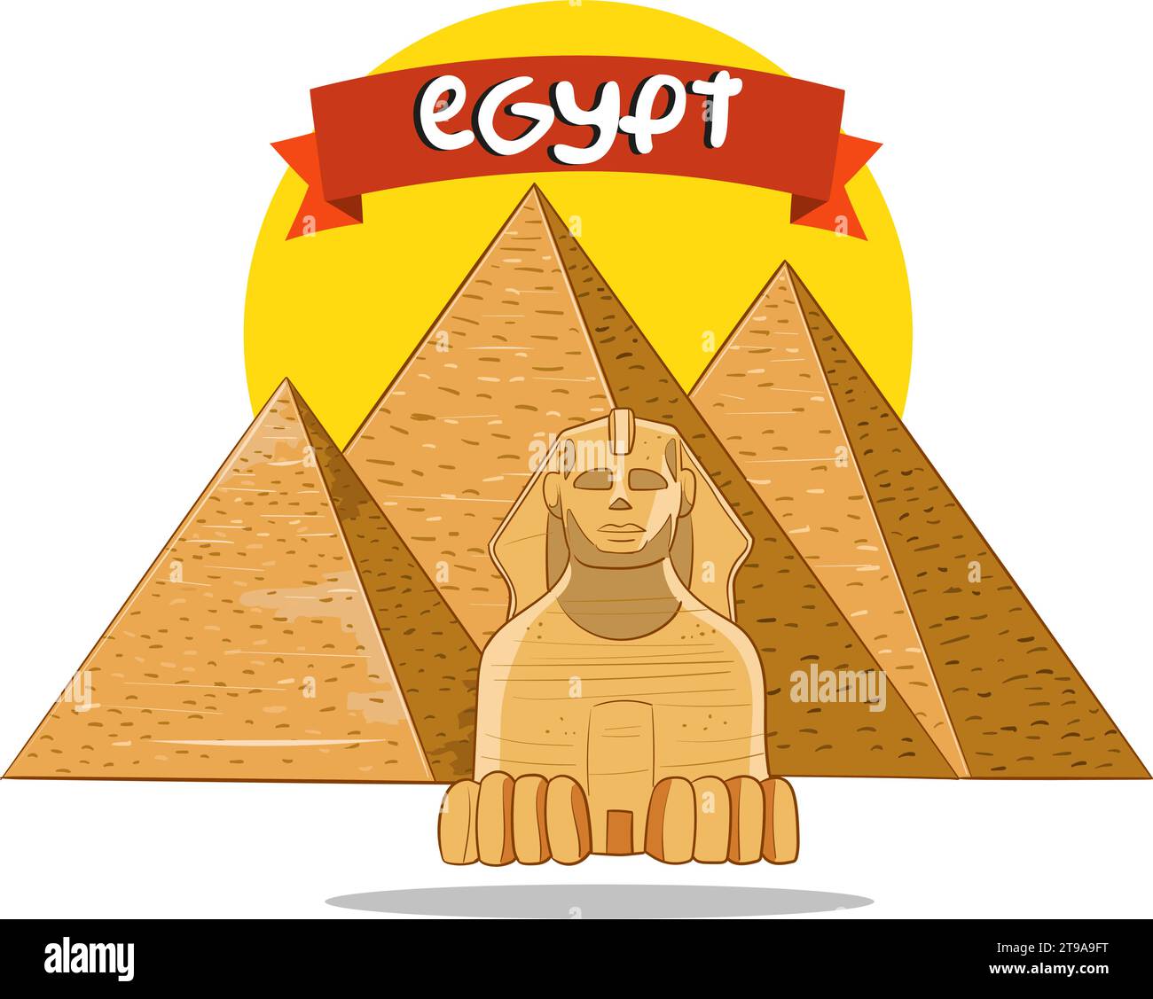 ancient egyptian and pyramids cartoon vector Stock Vector Image & Art - Alamy