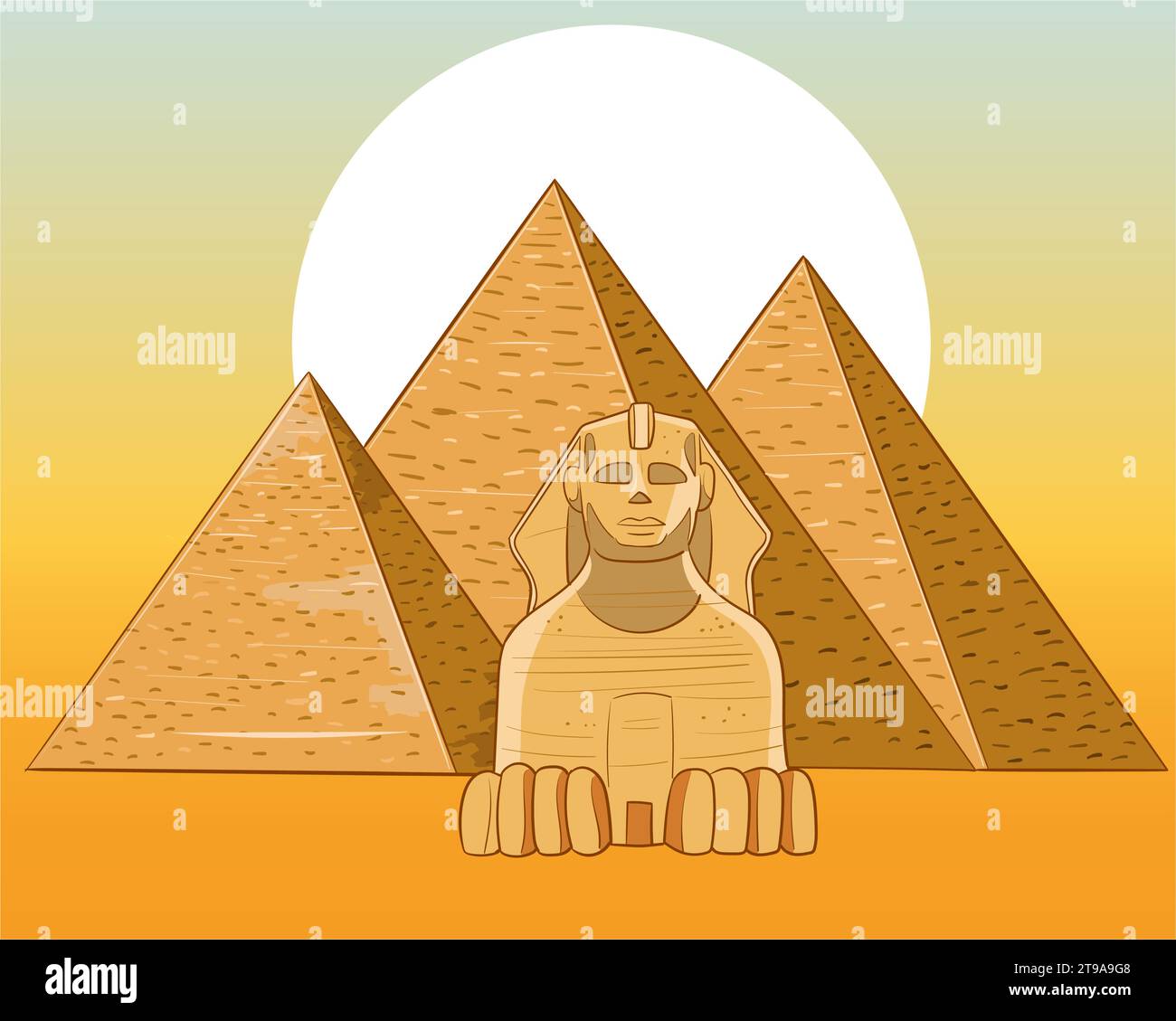 ancient egyptian and pyramids cartoon vector Stock Vector Image & Art - Alamy