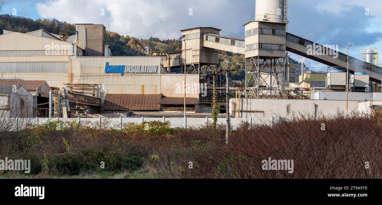 Nova Bana, Slovakia - November, 12, 2023 : Knauf insulation production ...