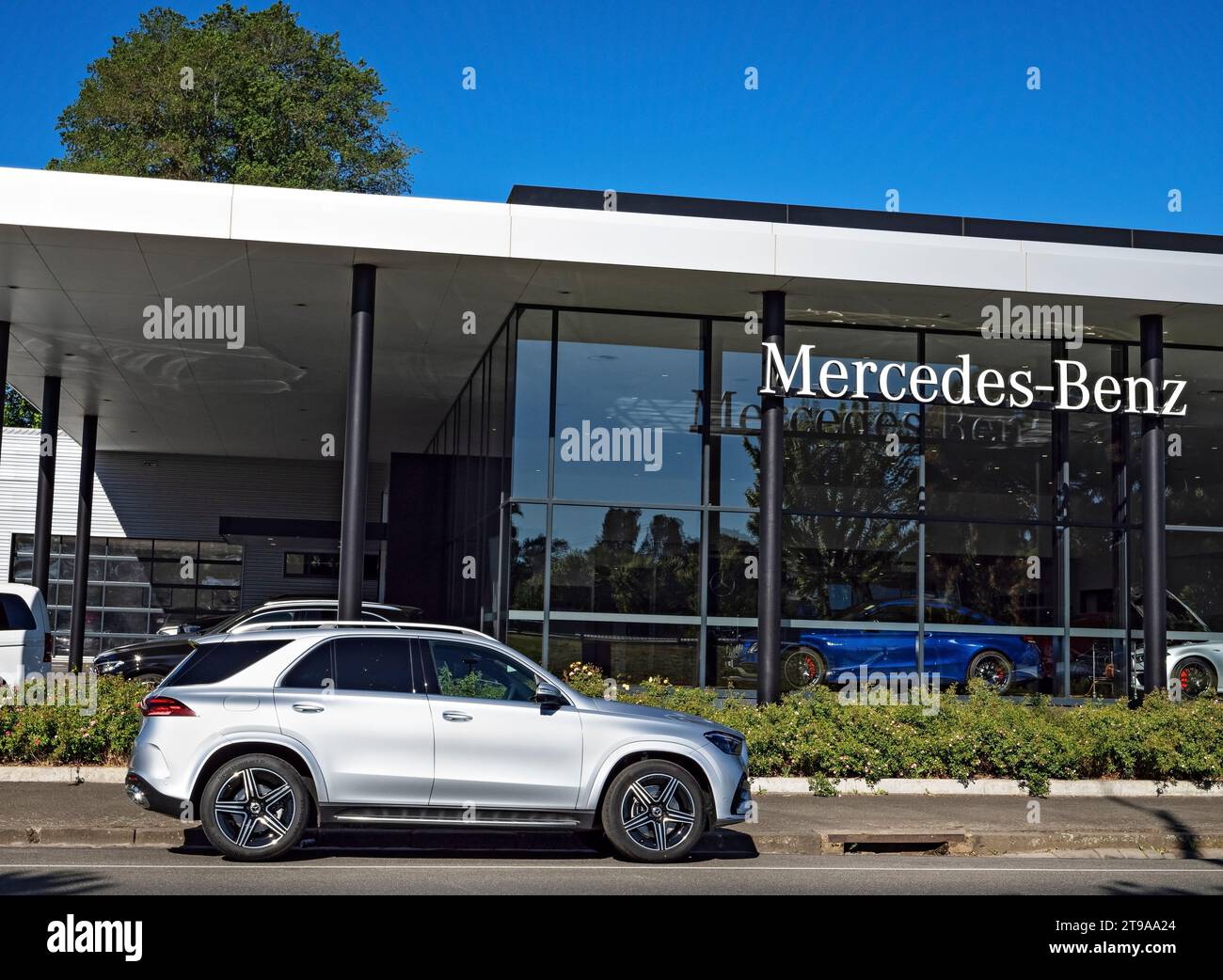 Ballarat Australia / A 2023 Mercedes Benze Coupe outside the dealership ...