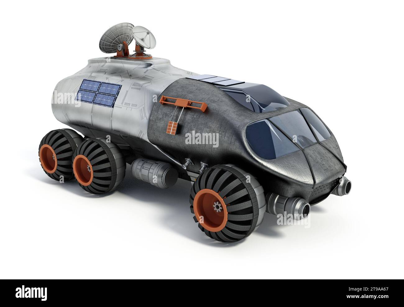 Mars rover isolated on white Stock Photo - Alamy