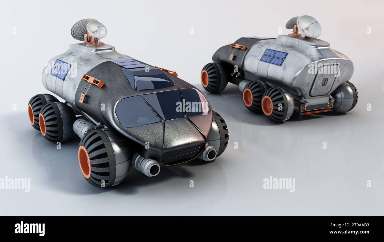 Mars rover isolated on white Stock Photo - Alamy