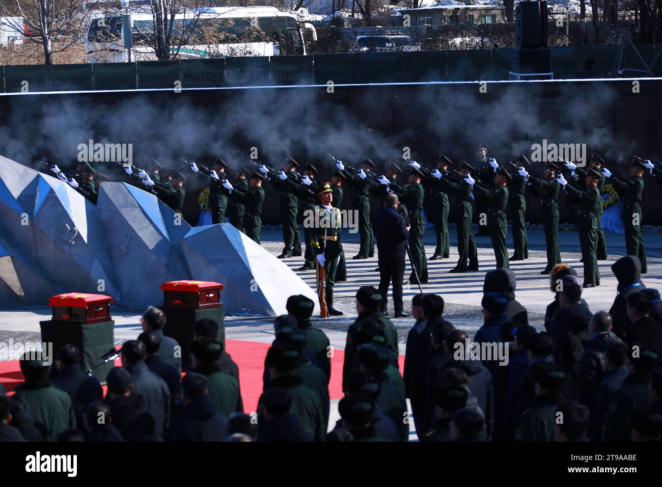 SHENYANG, CHINA - NOVEMBER 24, 2023 - Soldiers fire their guns during ...