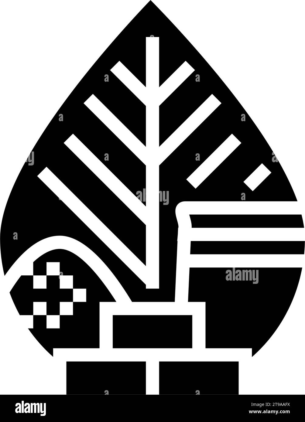 green building materials glyph icon vector illustration Stock Vector ...