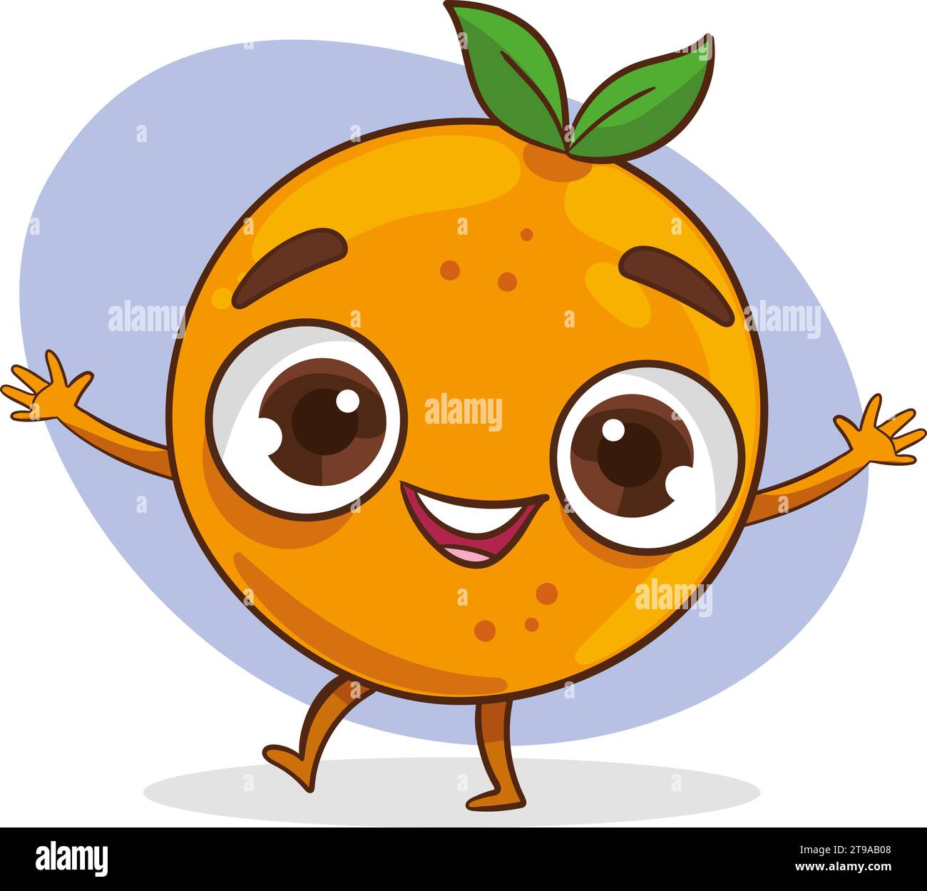 cute orange character cartoon vector Stock Vector Image & Art - Alamy