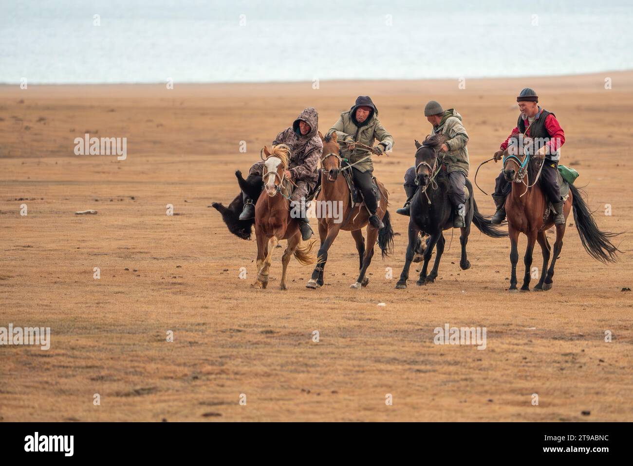 Buzkashi (goat pulling) is the national sport of Afghanistan It is a ...