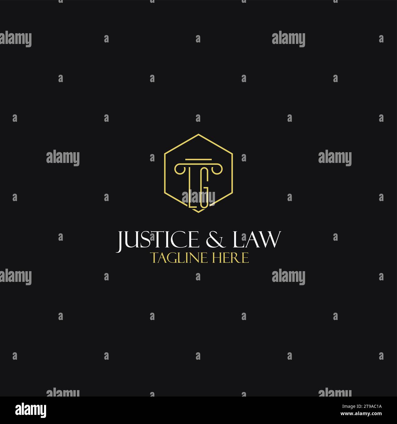 LG monogram initials design for legal, lawyer, attorney and law firm ...