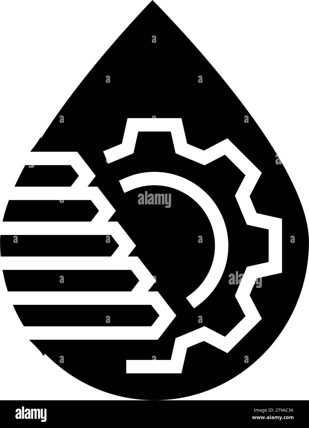 water management efficient glyph icon vector illustration Stock Vector ...