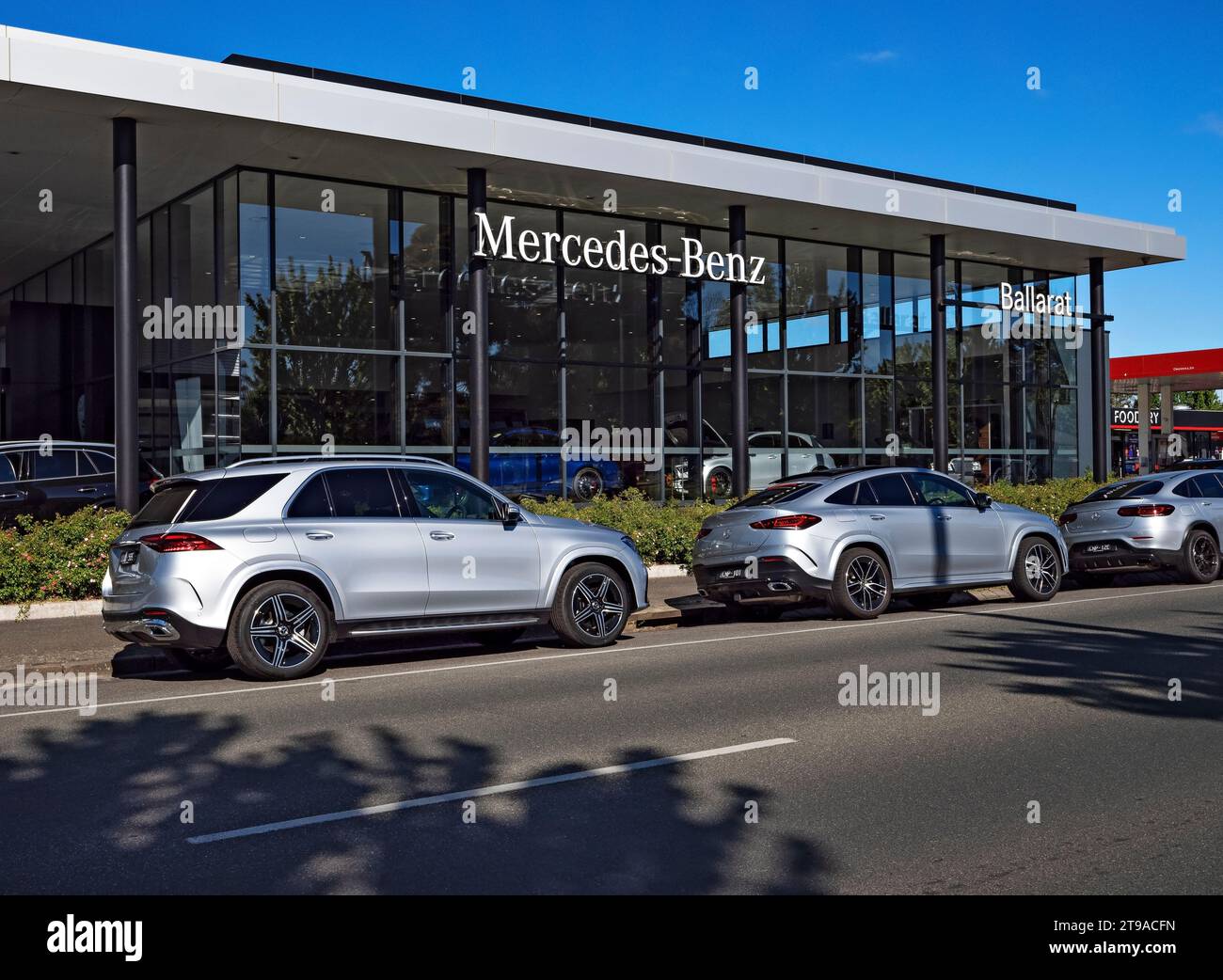 Ballarat Australia / 2023 Mercedes Benz Wagon and Coupes outside the ...