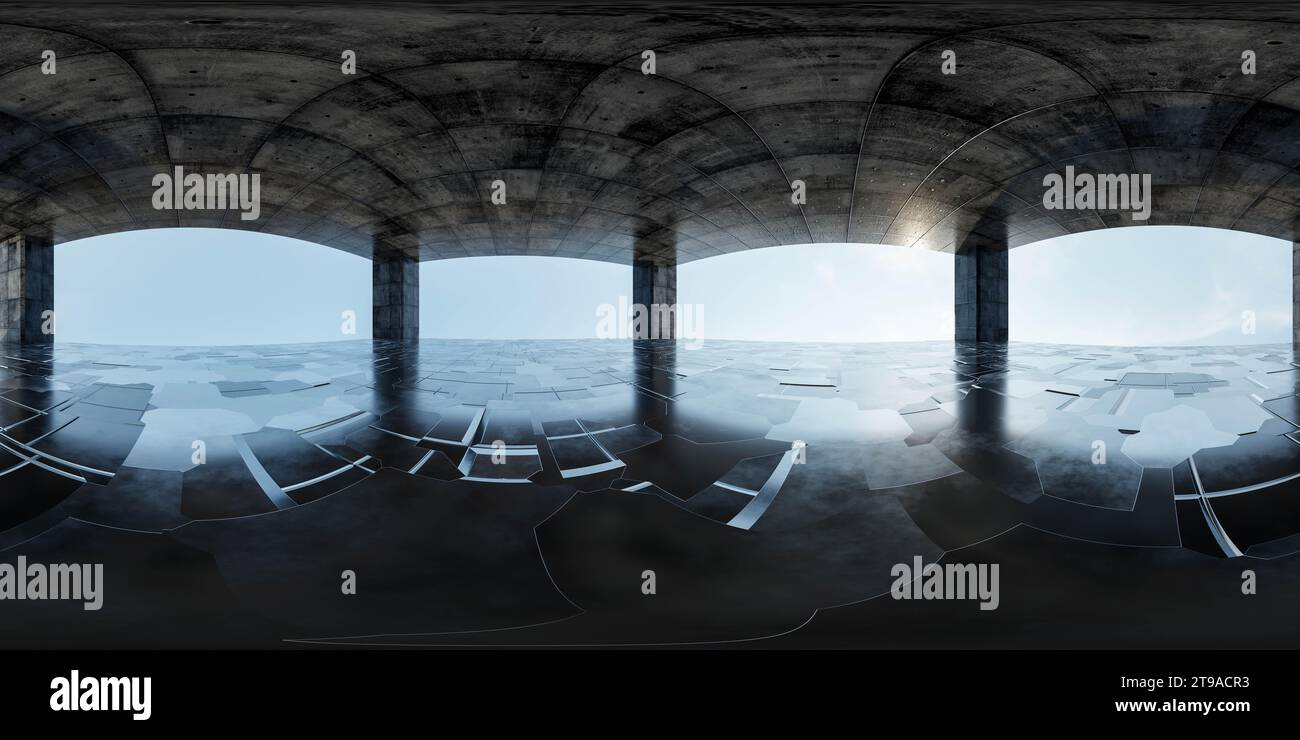 360 degree full panorama environment map of of a spacious room with ...