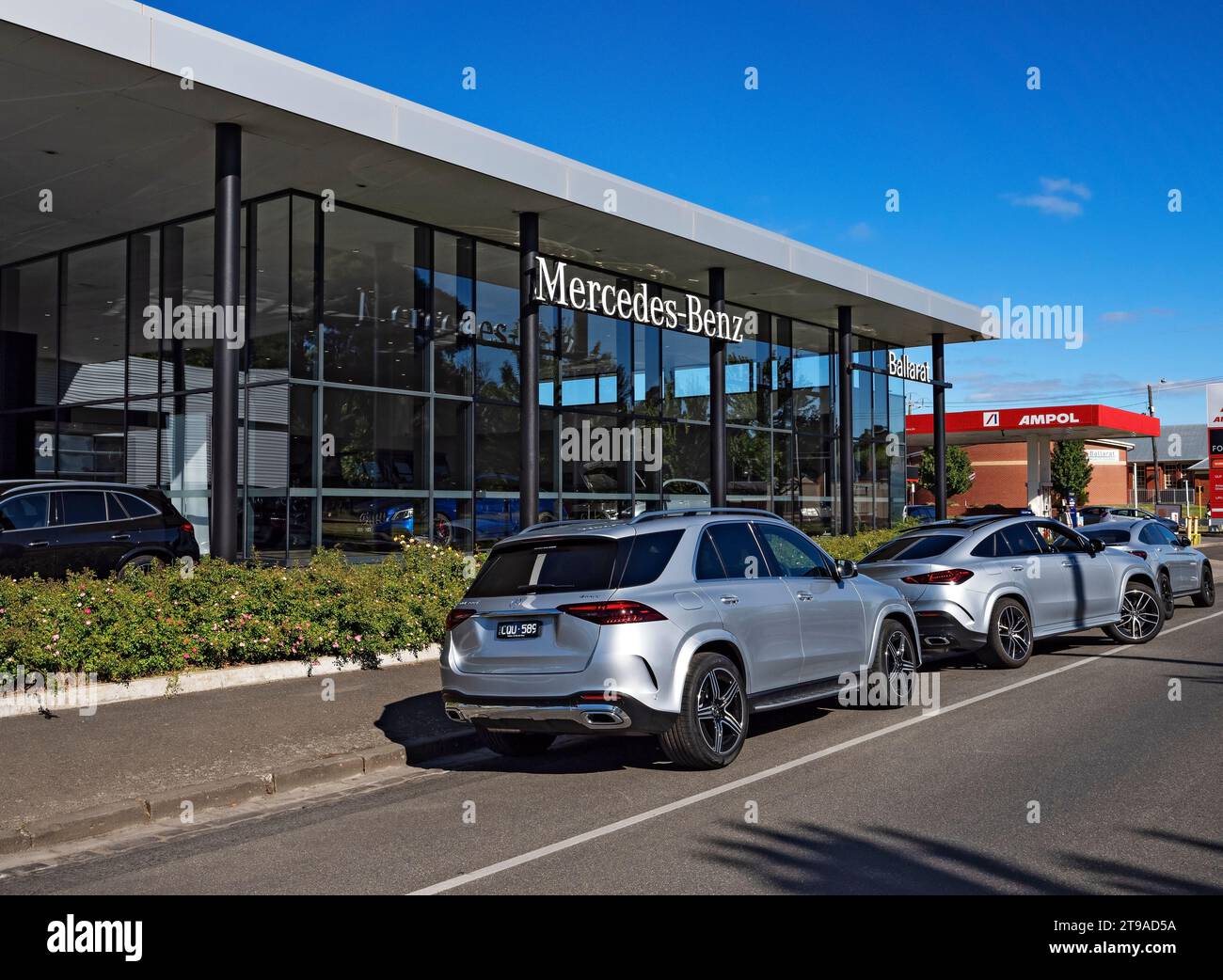 Ballarat Australia / 2023 Mercedes Benz Wagon and Coupes outside the ...