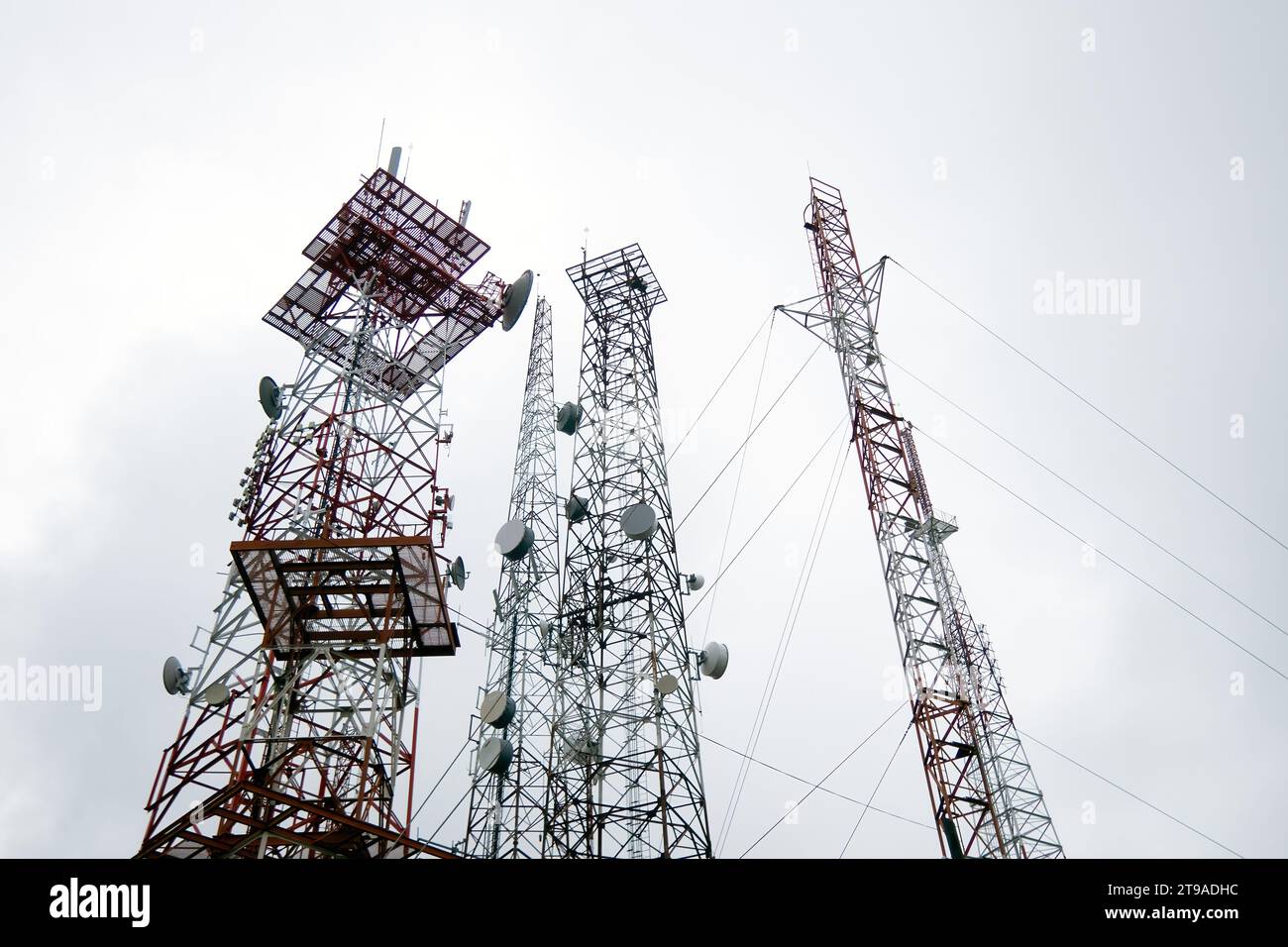 Explore transmission stations, antennas, and power lines connecting the modern landscape ...