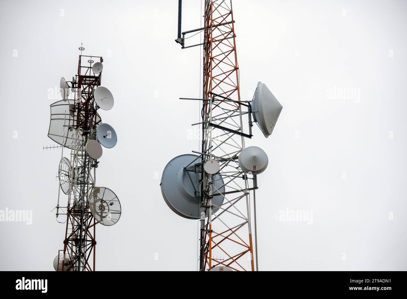 Explore transmission stations, antennas, and power lines connecting the modern landscape ...