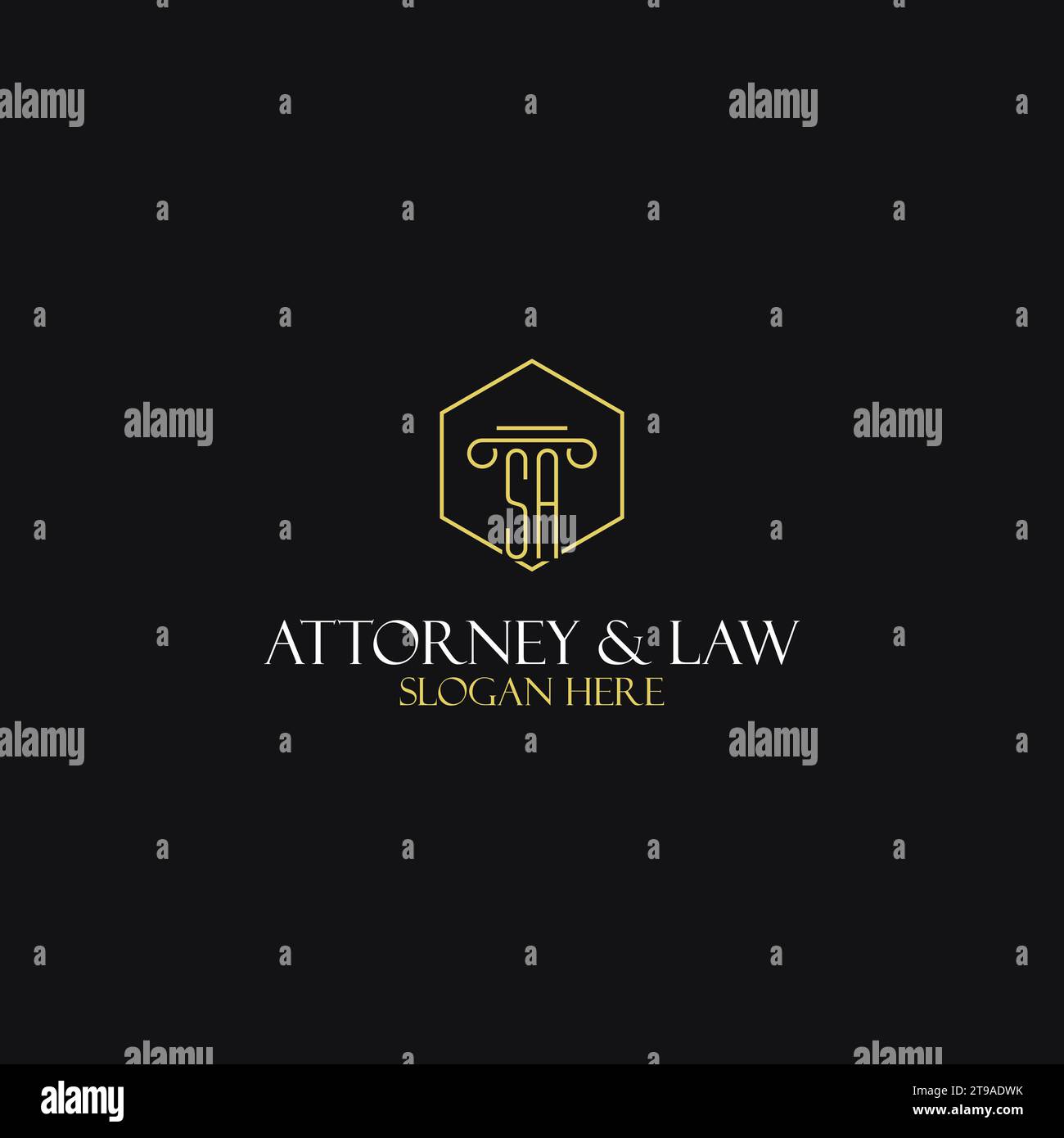 SA monogram initials design for legal, lawyer, attorney and law firm ...