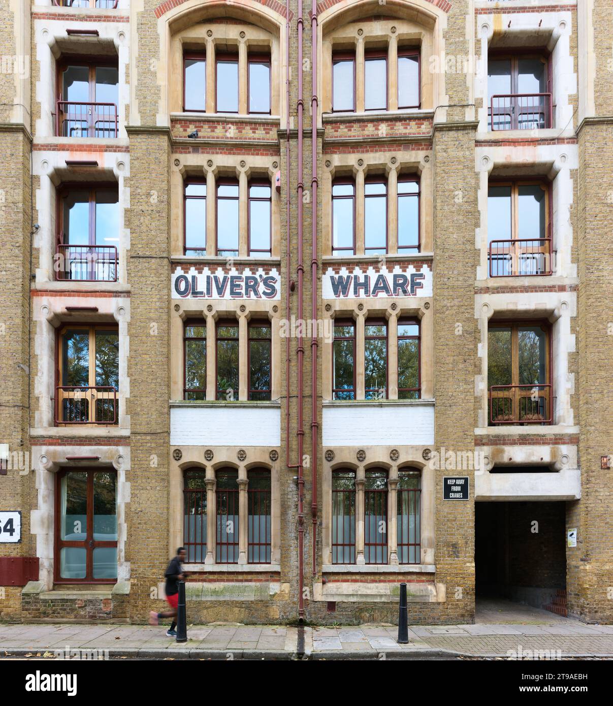 Oliver's Wharf, a former warehouse, now converted to a block of ...