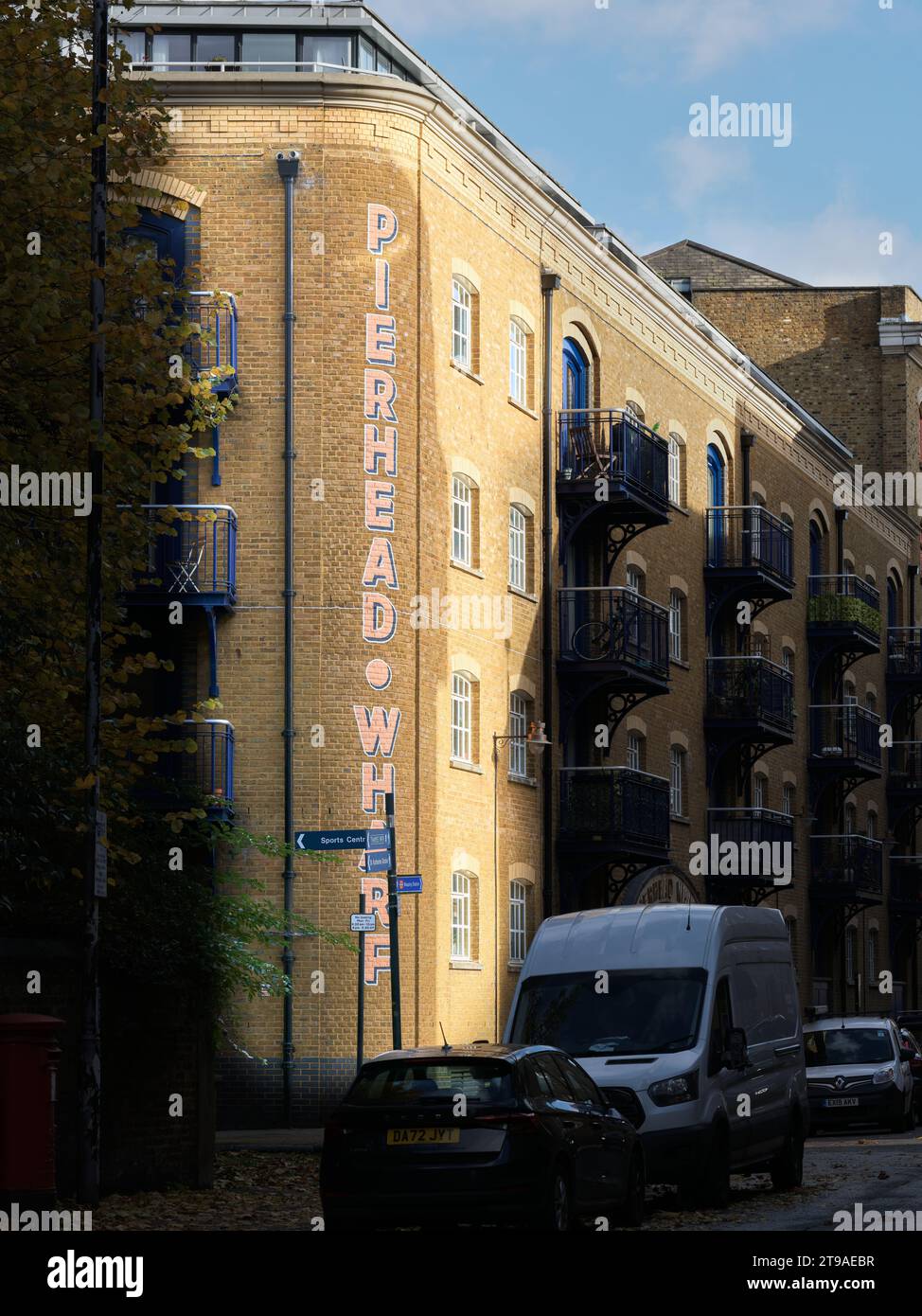 Converted apartments at Pierhead Wharf, Wapping, London, England Stock ...