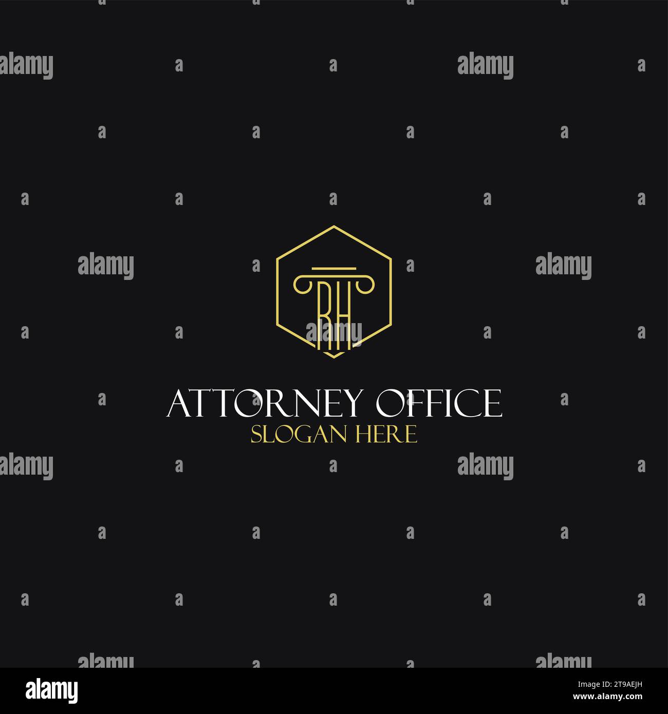 Rh initials logo Stock Vector Images - Alamy