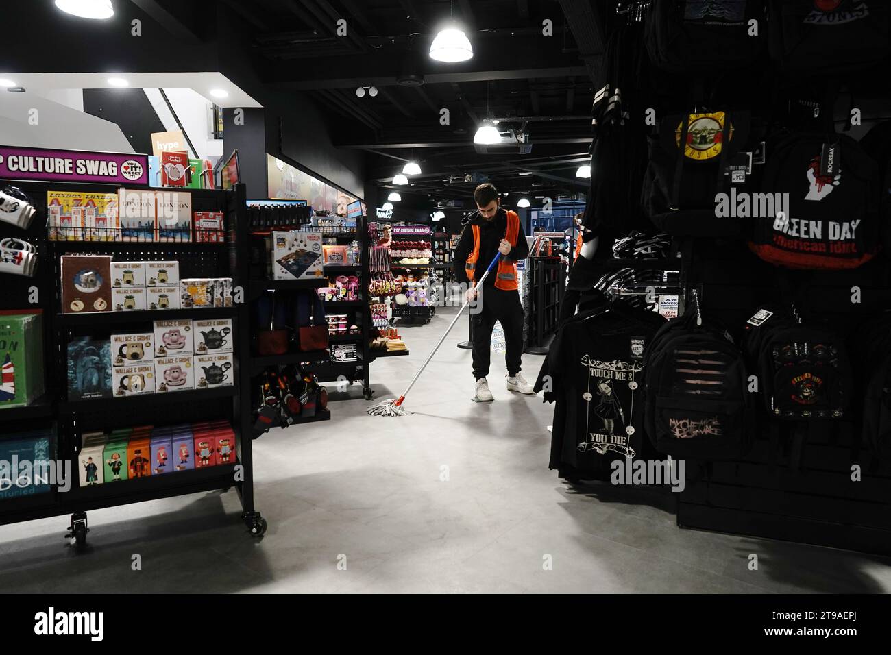 A general view inside the new HMV store, which has returned to Oxford ...