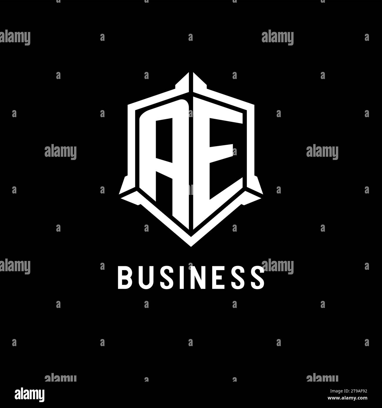 AE logo initial with shield shape design style vector graphic Stock Vector Image & Art - Alamy