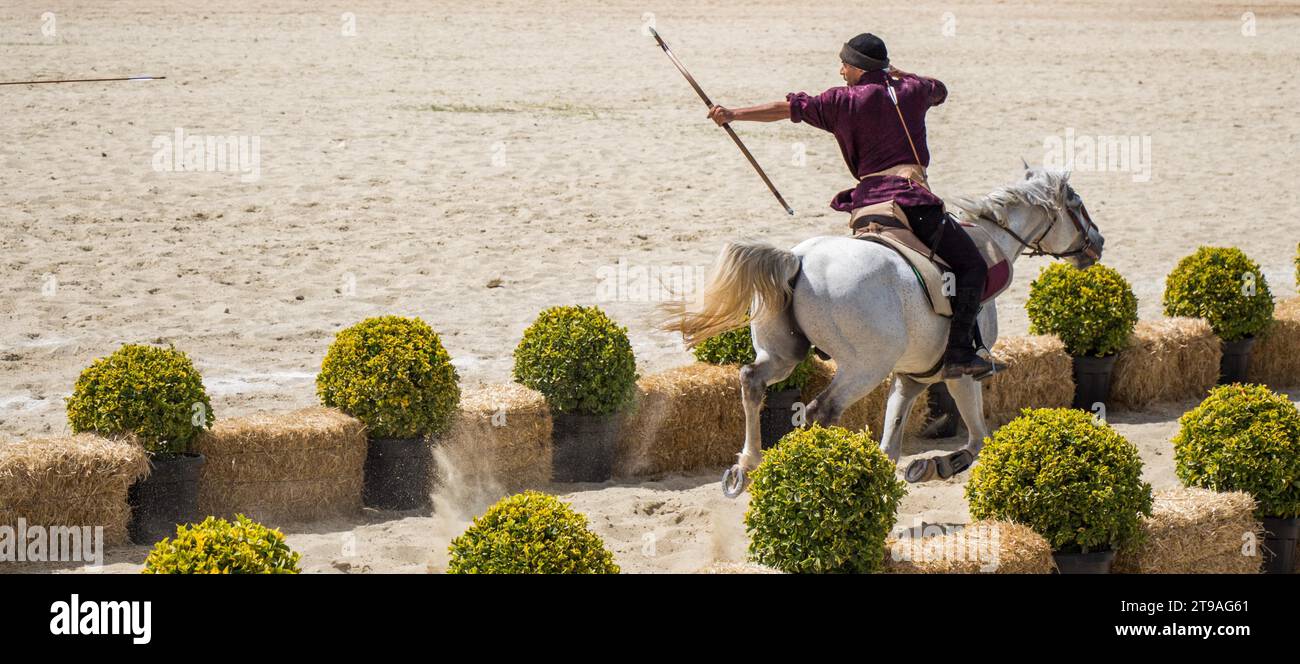 Ottoman archer riding and shooting on horseback Stock Photo - Alamy