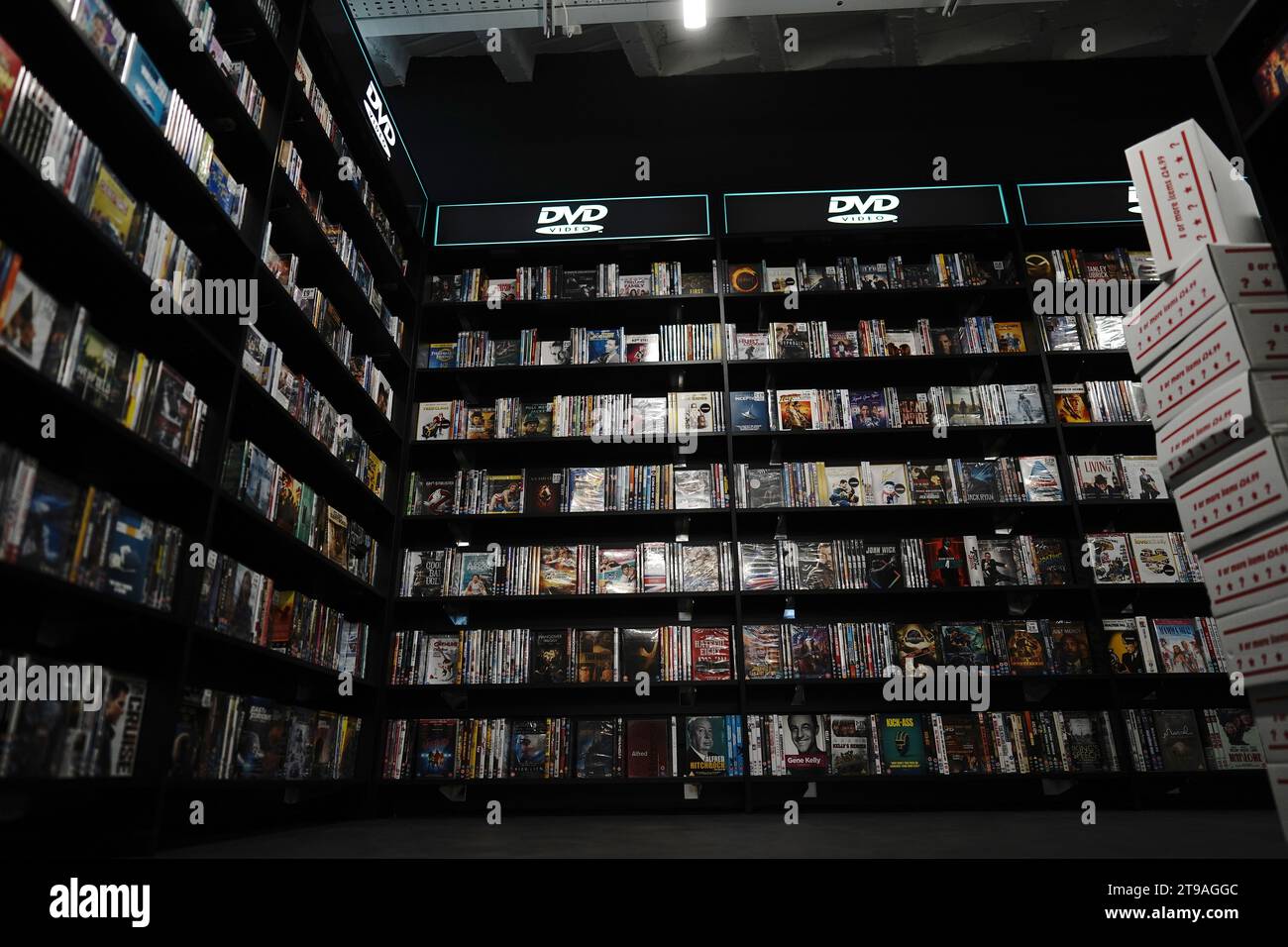 A general view inside the new HMV store, which has returned to Oxford ...