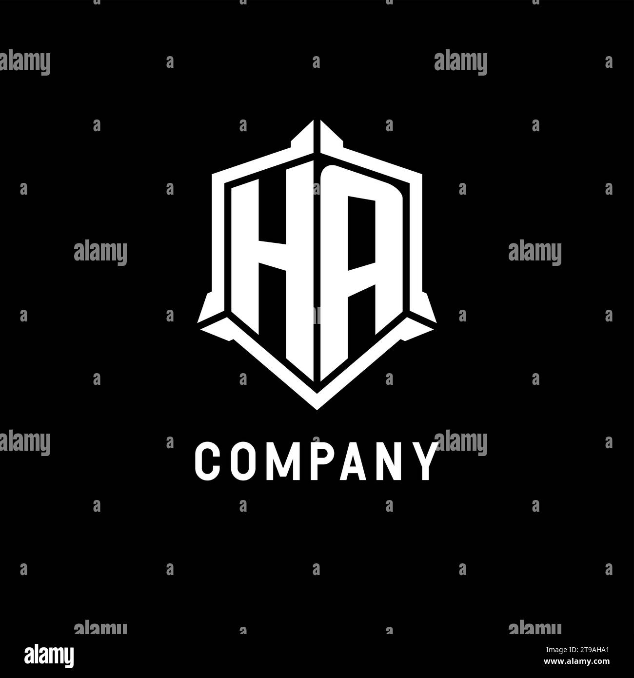 Ha logo vector vectors Black and White Stock Photos & Images - Alamy