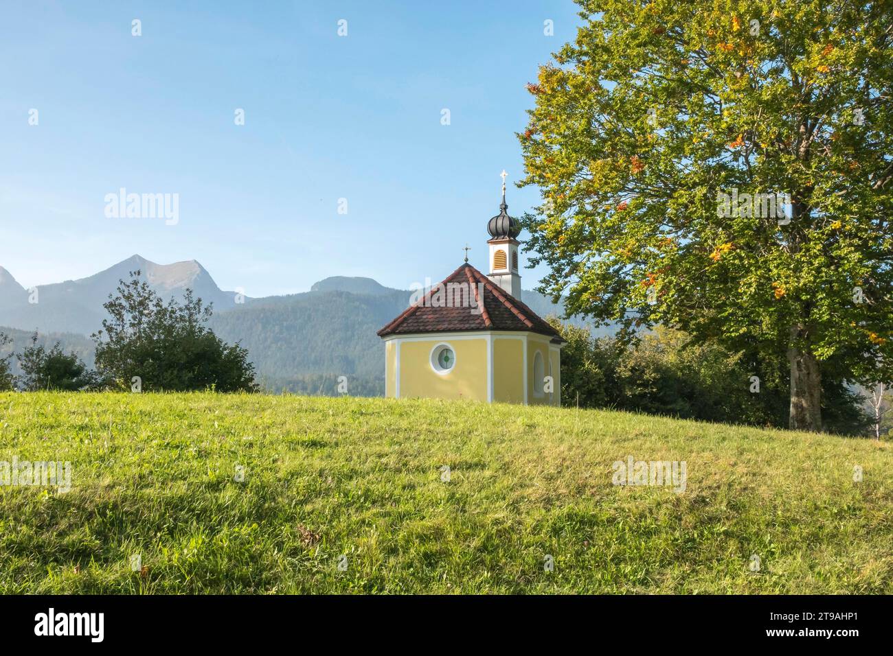 Maria Rast Chapel, Buckelwiesen near Kruen, Werdenfelser Land, Upper ...