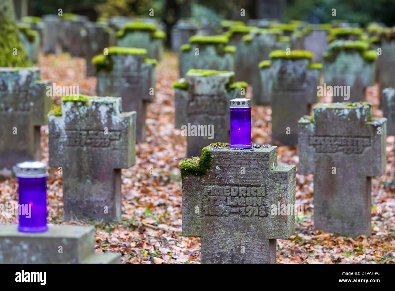 Cemetery for fallen soldiers of the world wars, symbolic photo for ...