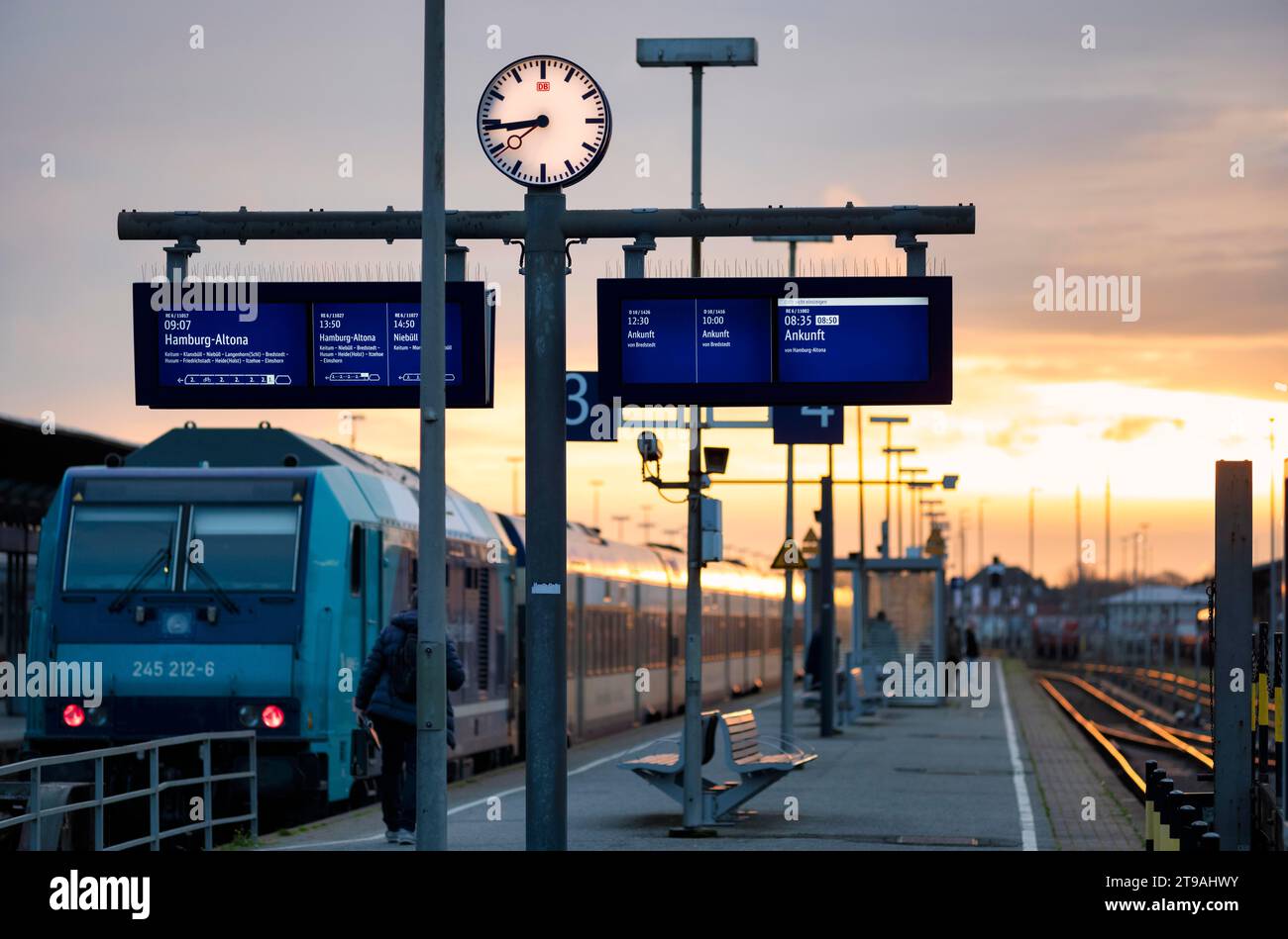 Diesel locomotive class 245, regional express RE standing at the ...