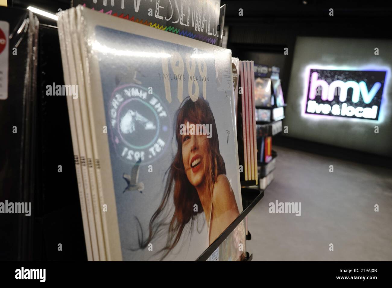 A general view inside the new HMV store, which has returned to Oxford ...
