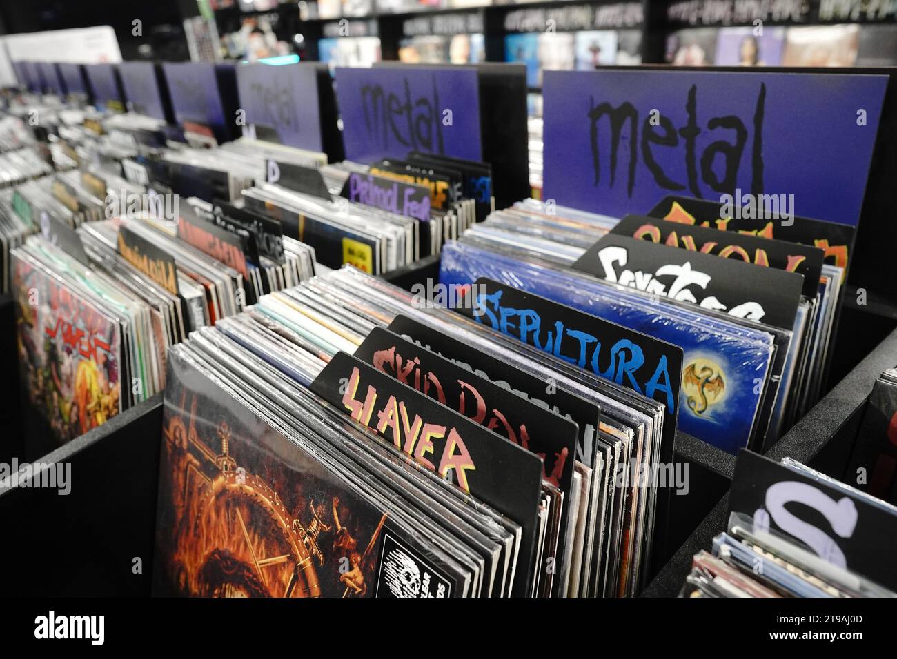 A general view inside the new HMV store, which has returned to Oxford ...