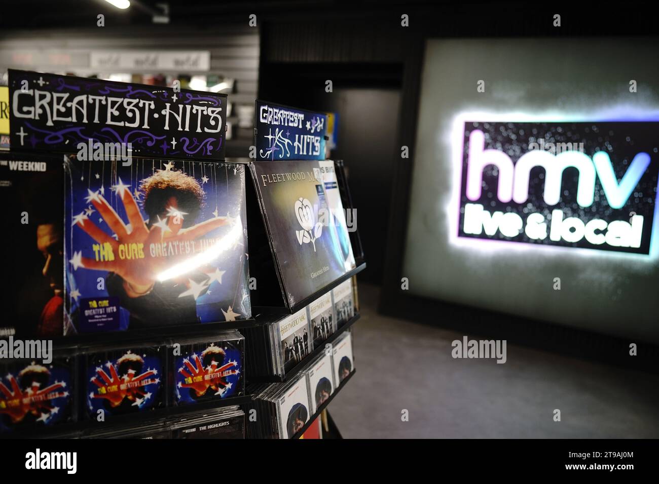 A general view inside the new HMV store, which has returned to Oxford ...